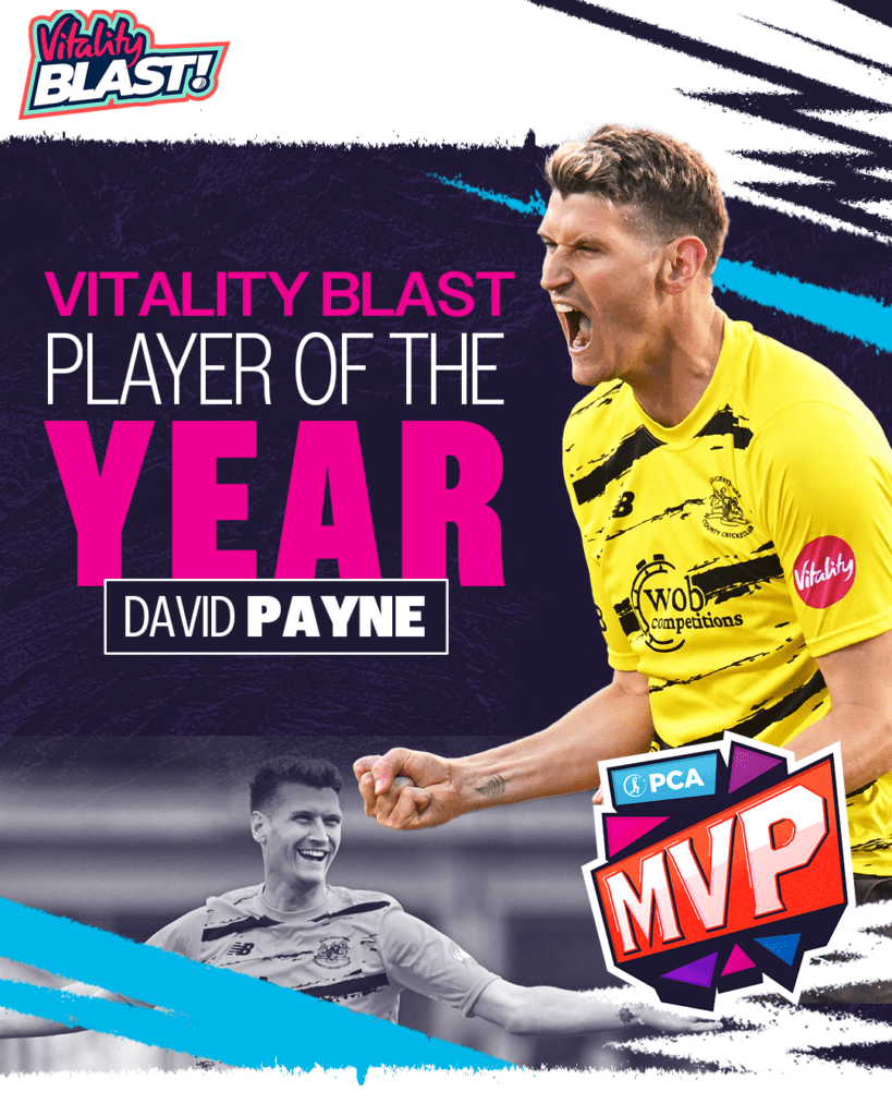 Payne wins Vitality award - The PCA
